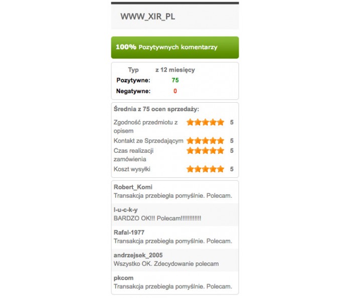 🥇 Moduł Informacje o użytkowniku Allegro - opinie 🥇 Moduł Informacje o użytkowniku Allegro - opinie